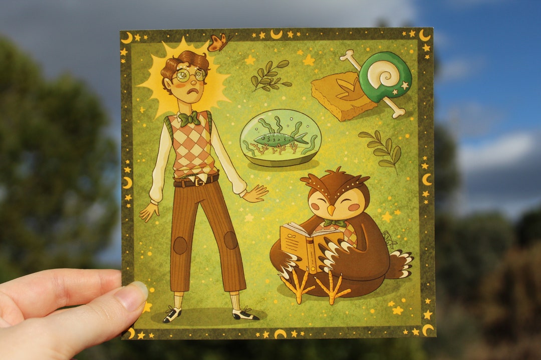 Blathers Fanart Print Cute Human and Owl Version of Blathers Animal ...