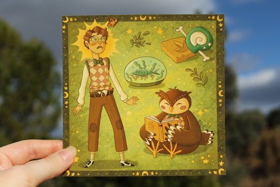 Blathers Fanart Print Cute Human and Owl Version of Blathers | Etsy
