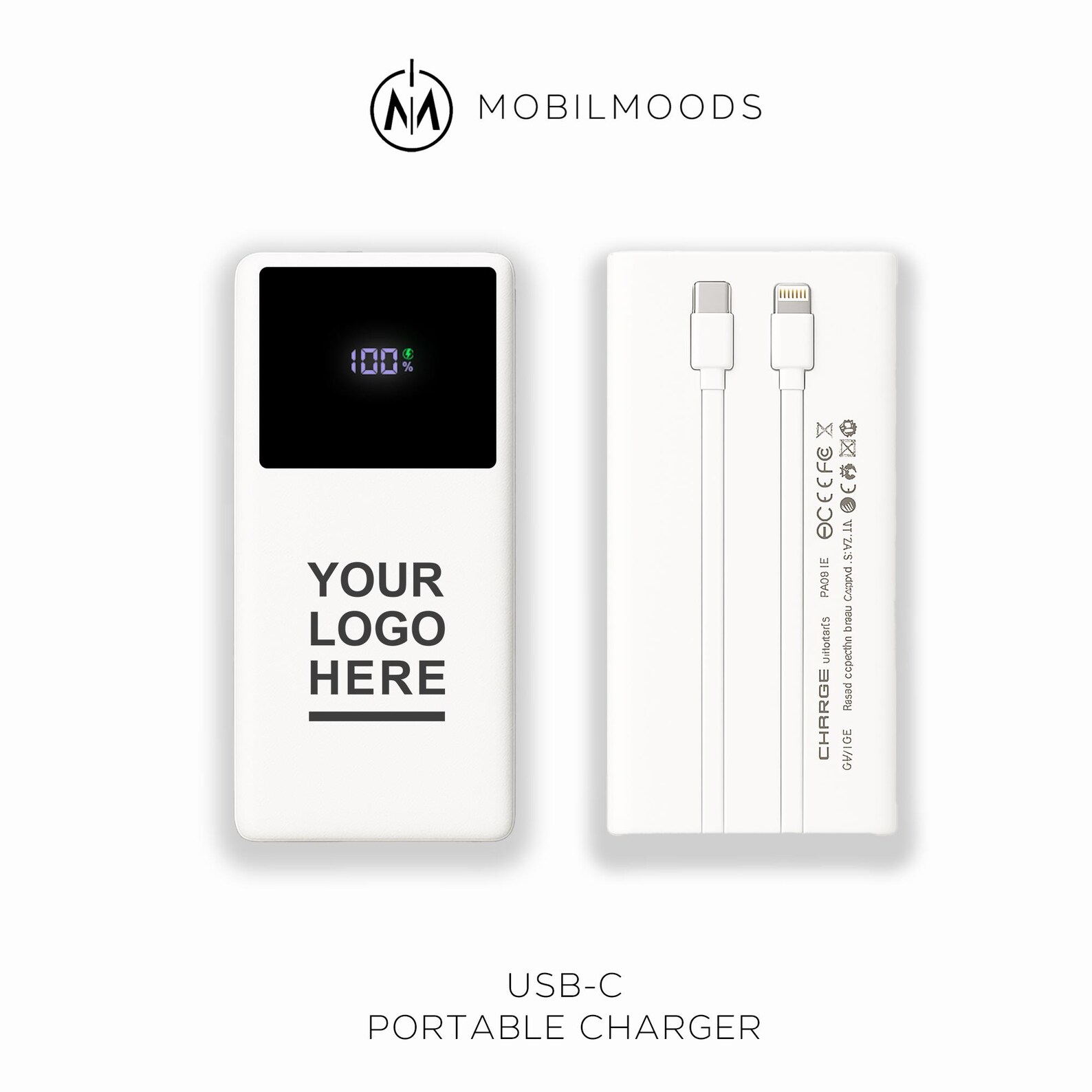 Personalized Portable Charger Set, Company Bulk Order Mobile Charger ...