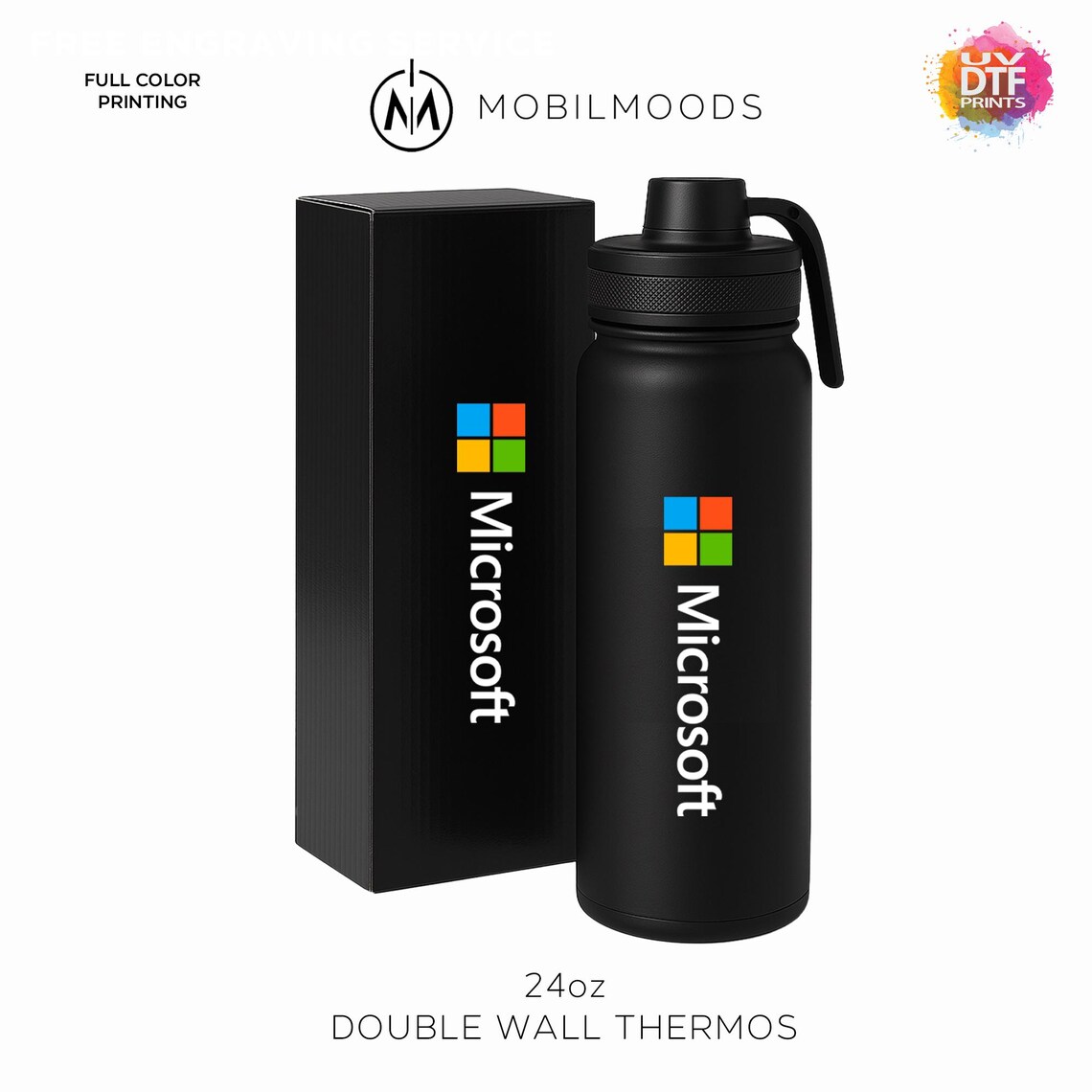 24oz Promotional Company Gift Bulk Order Thermos, Double Wall Insulated ...