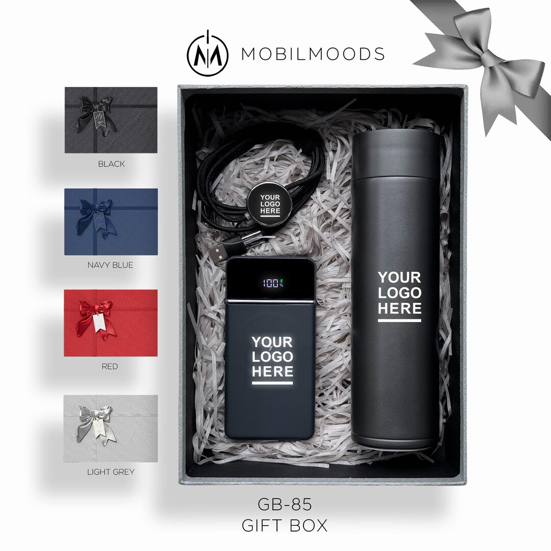 Company Logo Affordable Gift Box, Corporate Client Holiday Gift Box ...