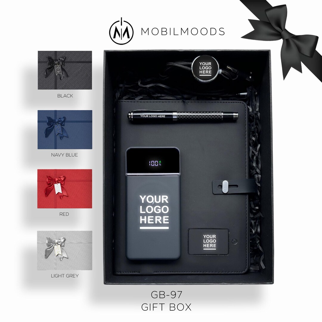 GB-97, Corporate Logo Portfolio Gift Box, Company Holiday Portfolio ...