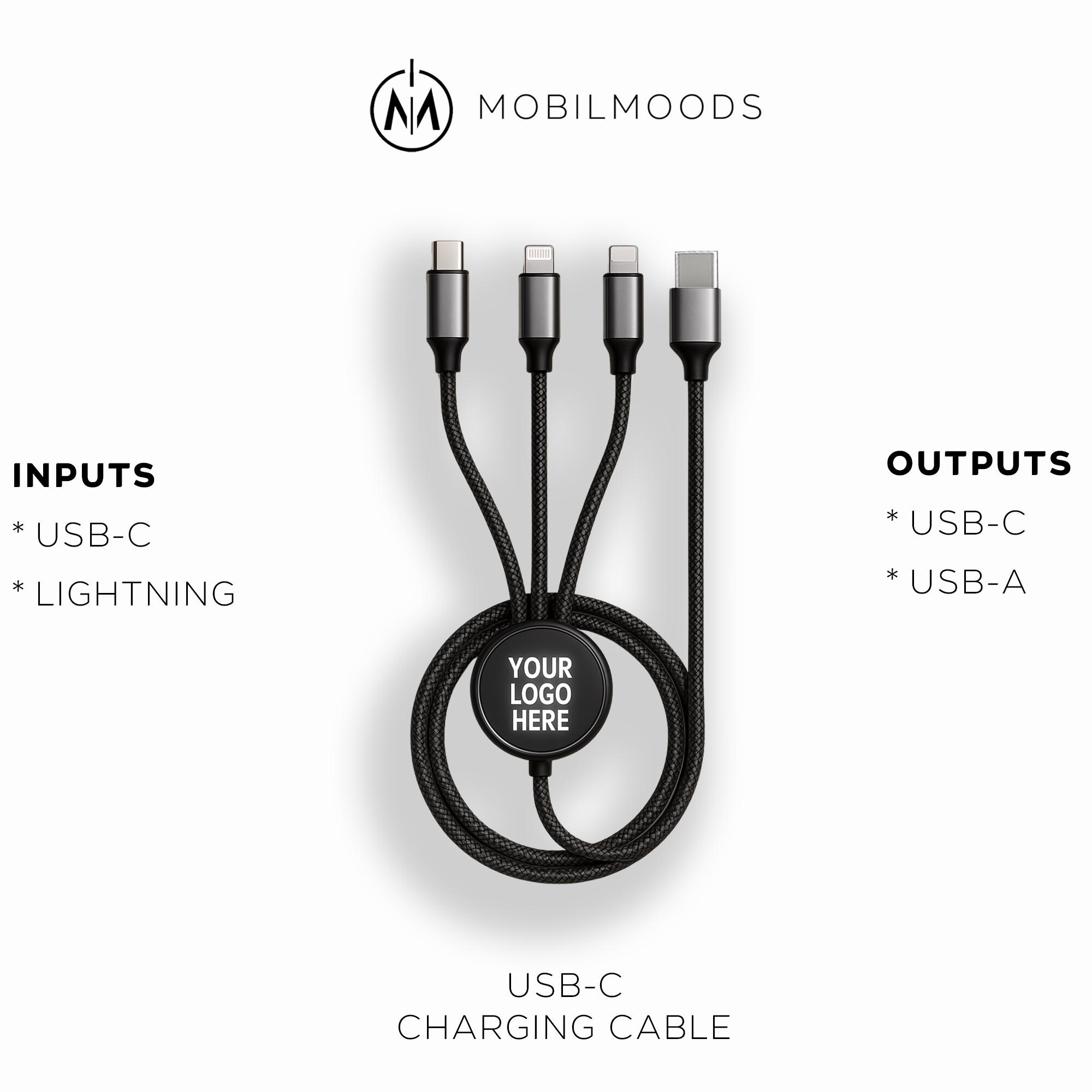 Personalized Portable Charger Set, Company Bulk Order Mobile Charger ...