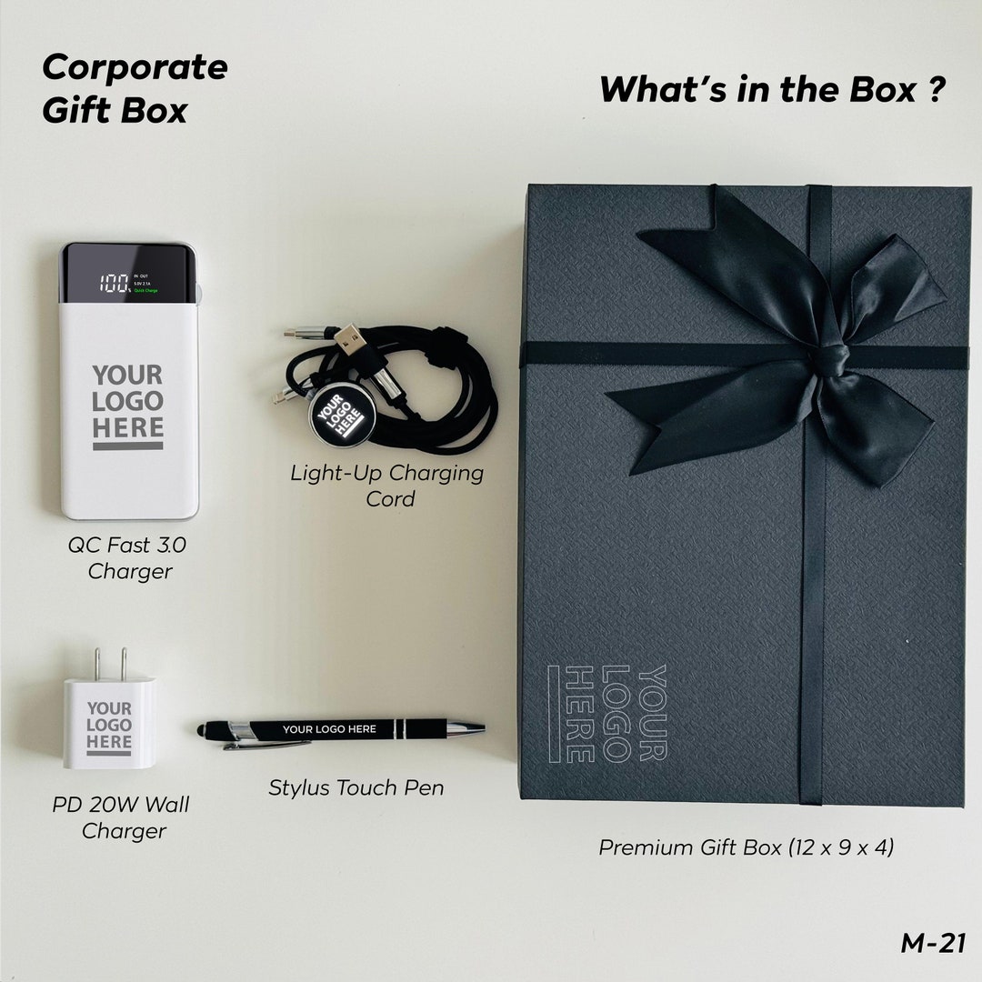 Affordable Company Logo Team Gift Box, Bulk Order Personalized Gift Box ...