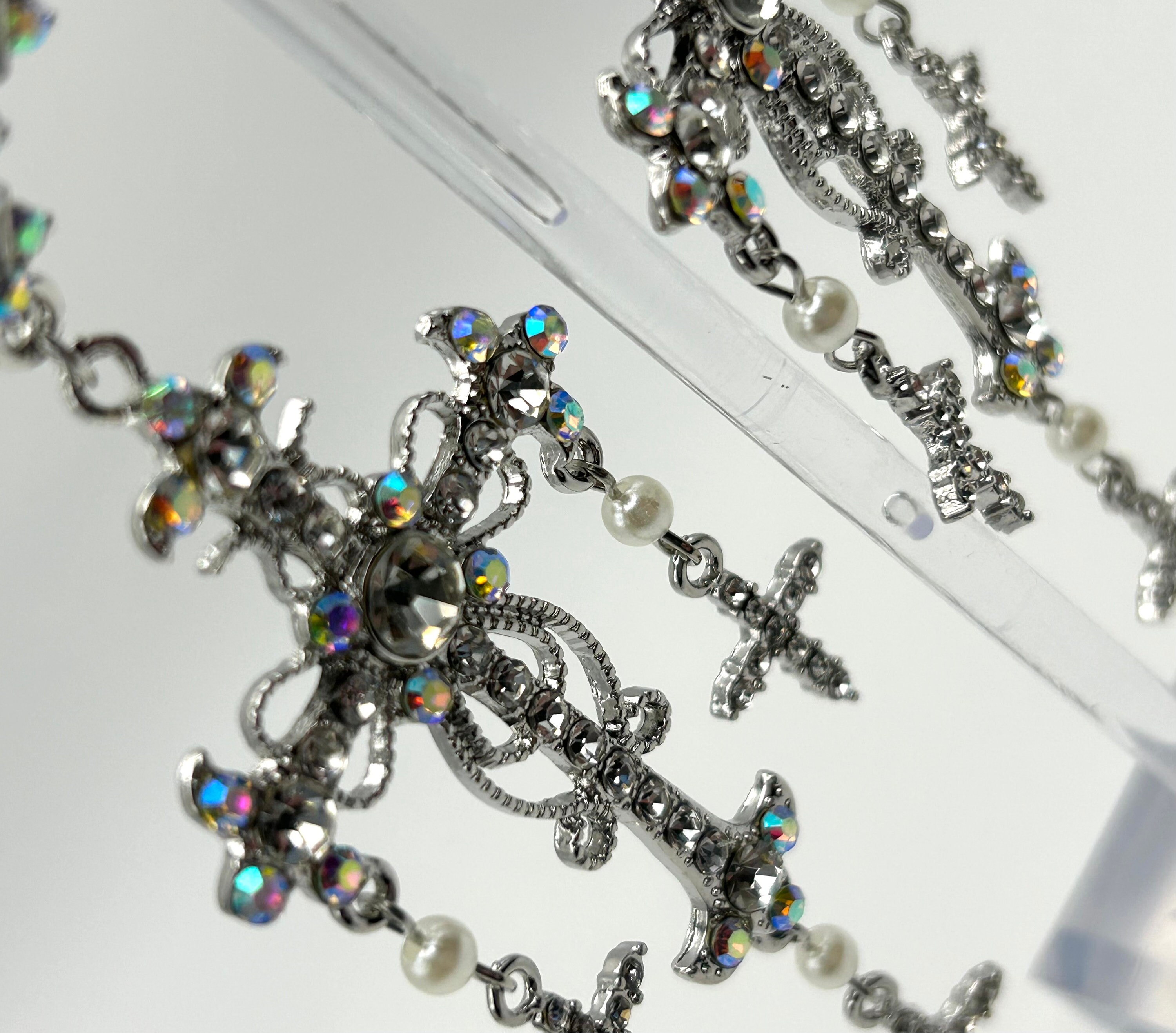 Gyaru Y2K Extravagant Cross Earrings - Etsy