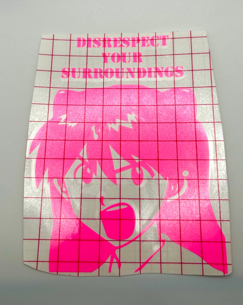 Disrespect Your Surroundings Evangelion Inspired Decal - Etsy