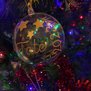 Personalised Height Ribbon Bauble 2024 - Etsy UK