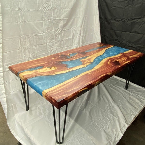 Cedar Epoxy Table - Etsy