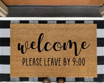 Please Leave by 9 | Etsy