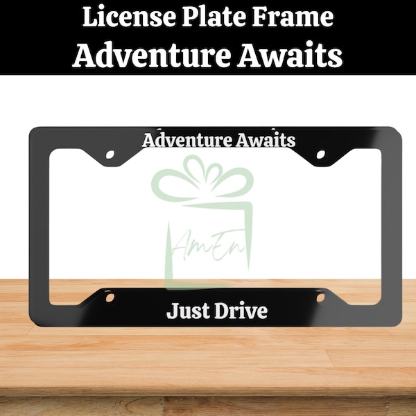 Adventure Awaits License Plate Frames - Etsy