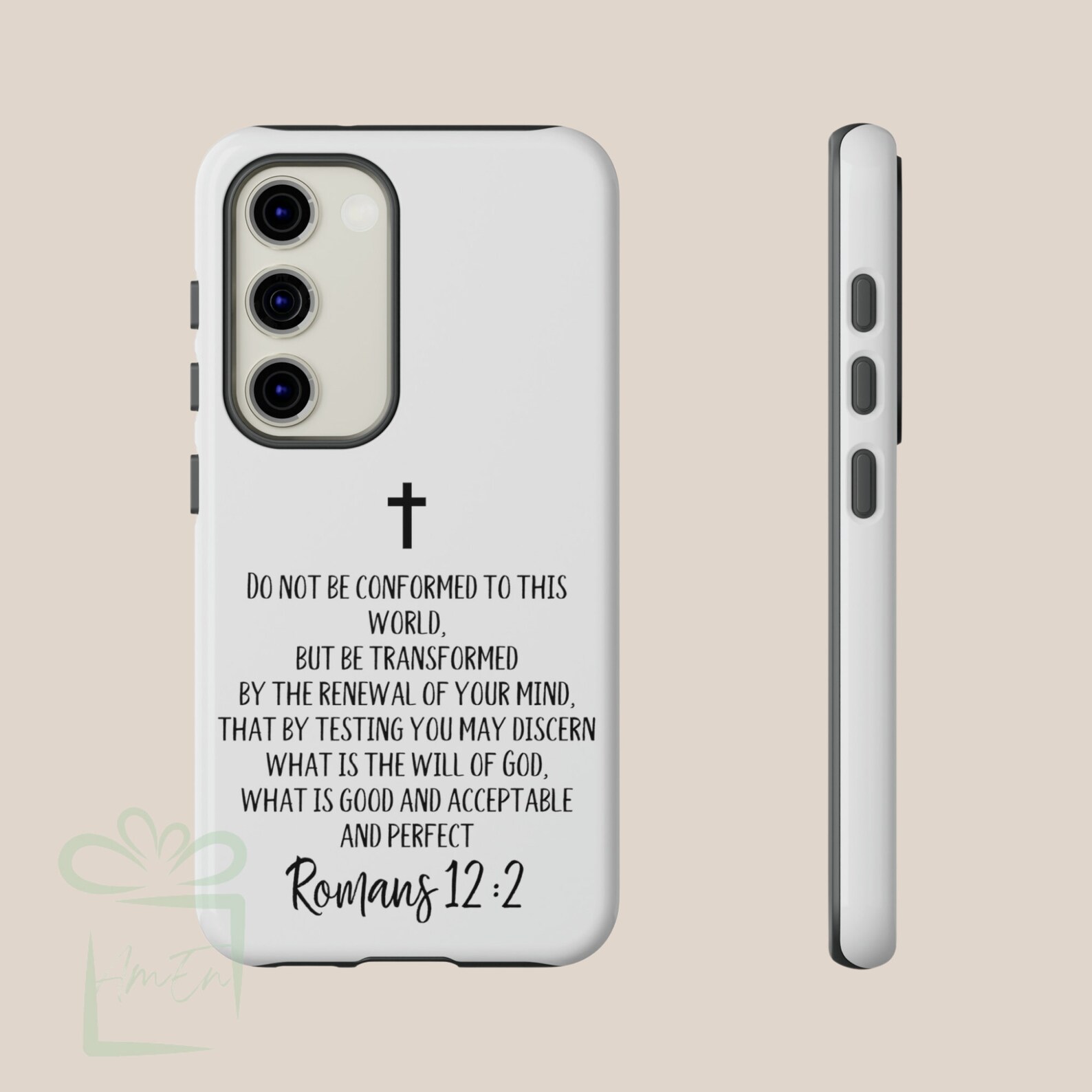 Romans 12:2 Bible Verse Christian Phone Case Gift, Aesthetic Scripture ...