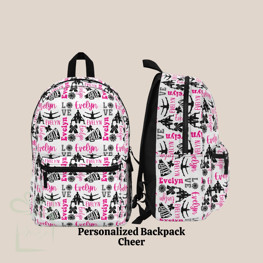 Personalized Cheer Cheerleading Backpack Tumbler Set, Cheerleader Back ...
