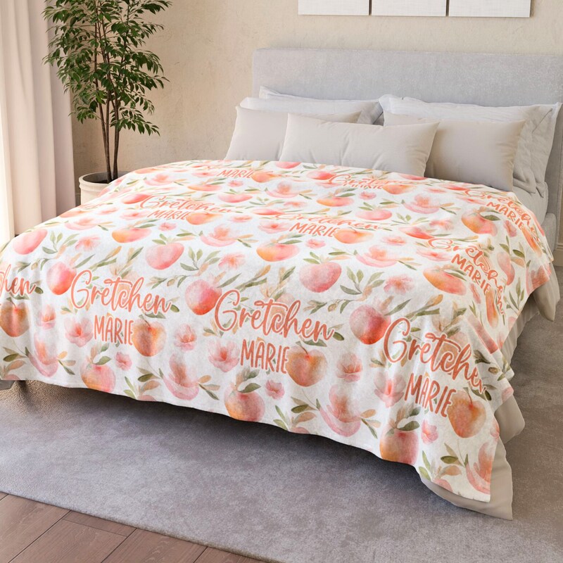 Peach Bedding - Etsy