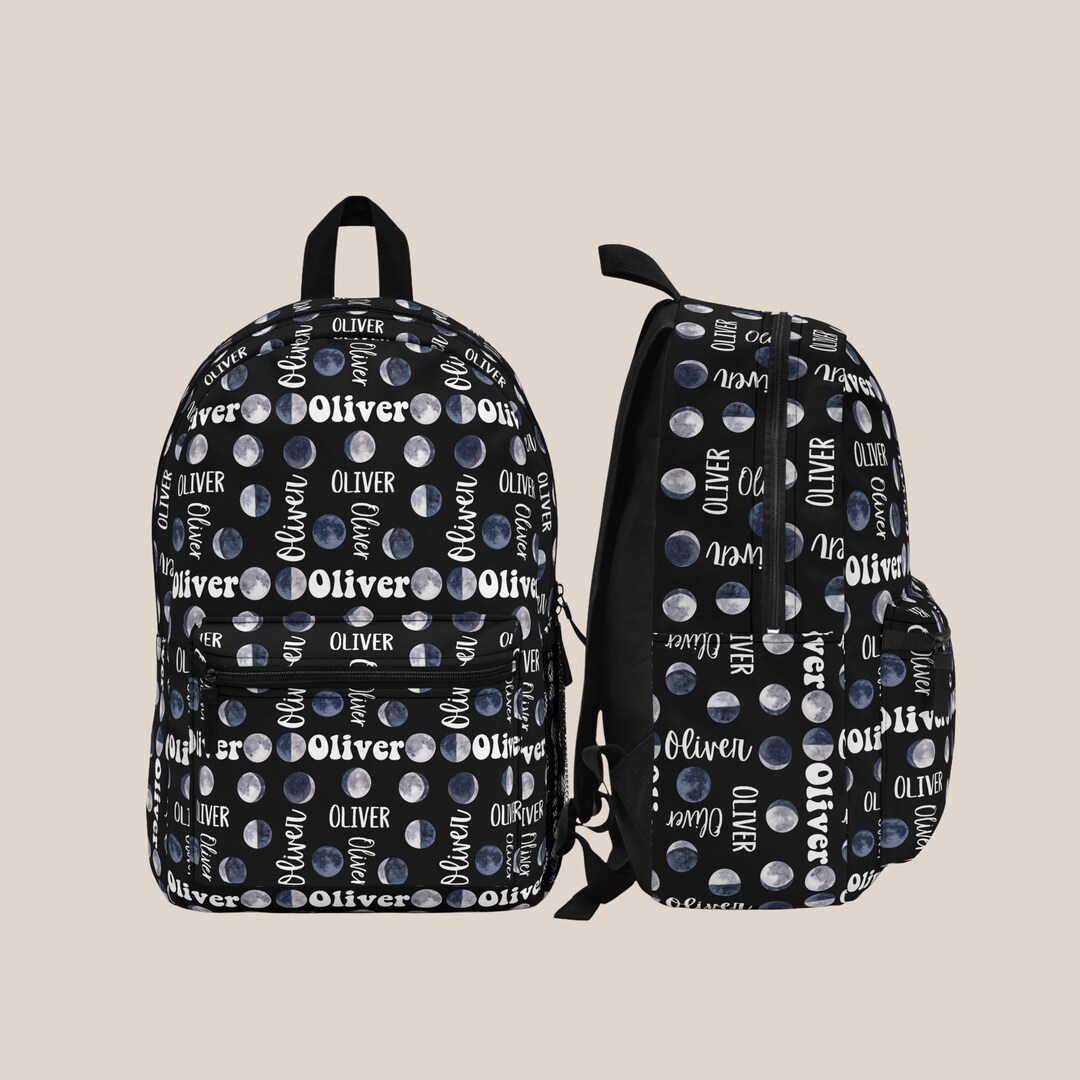 Personalized Moon Phases Backpack Lunch Bag Tumbler Set Back to School ...