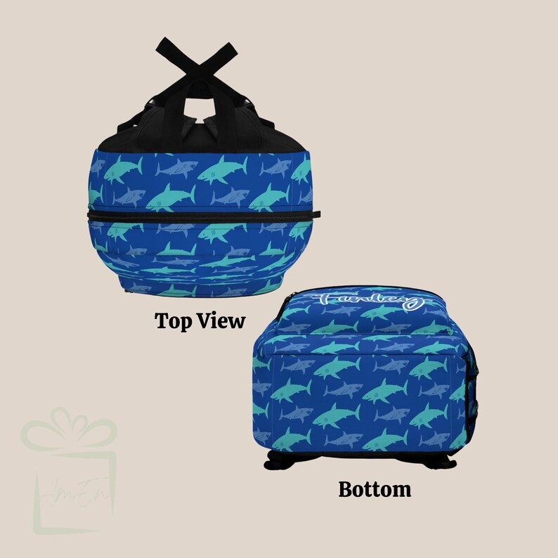 Personalized Shark Backpack Set, Sea Life Ocean Back to School Lunch ...