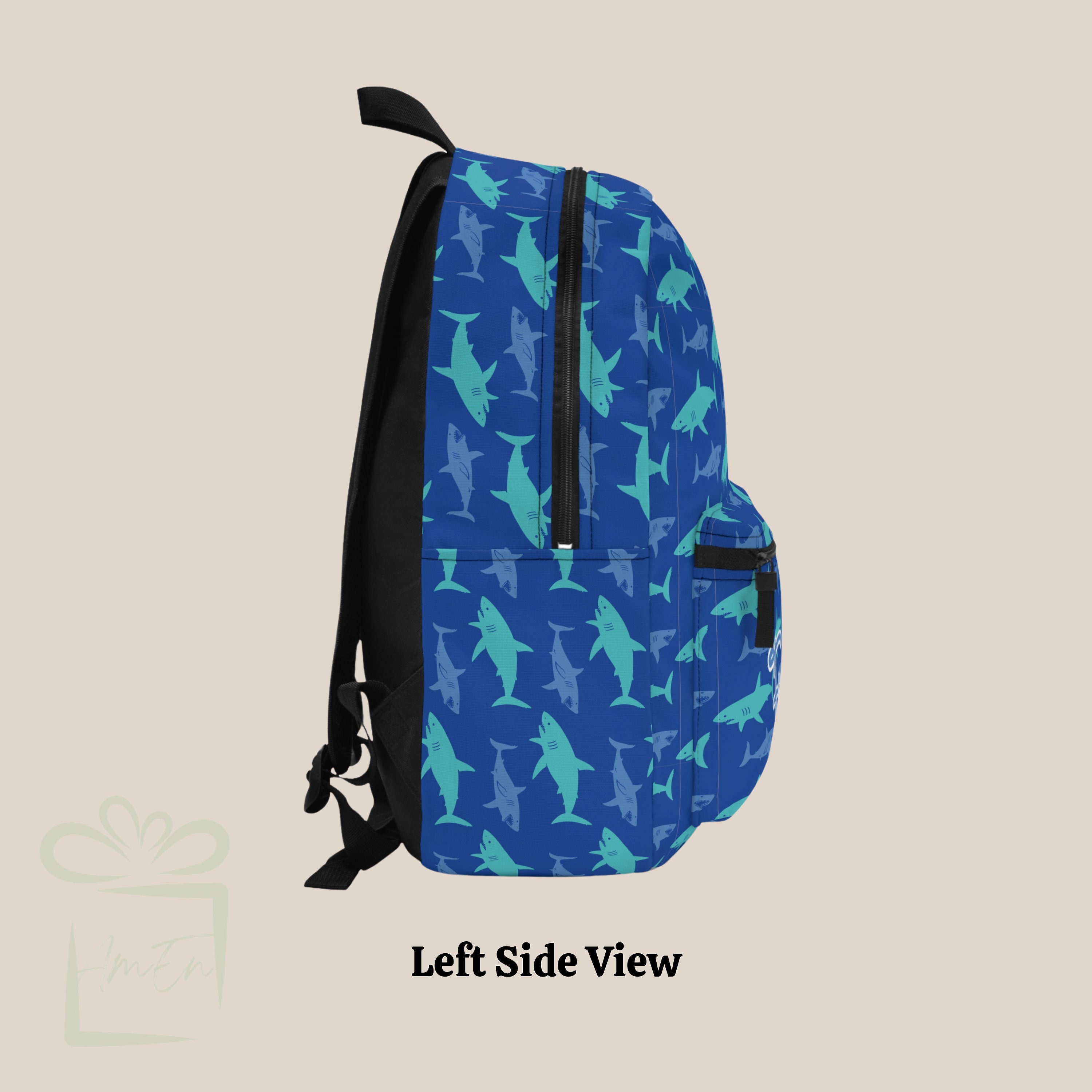 Personalized Shark Backpack Set, Sea Life Ocean Back to School Lunch ...
