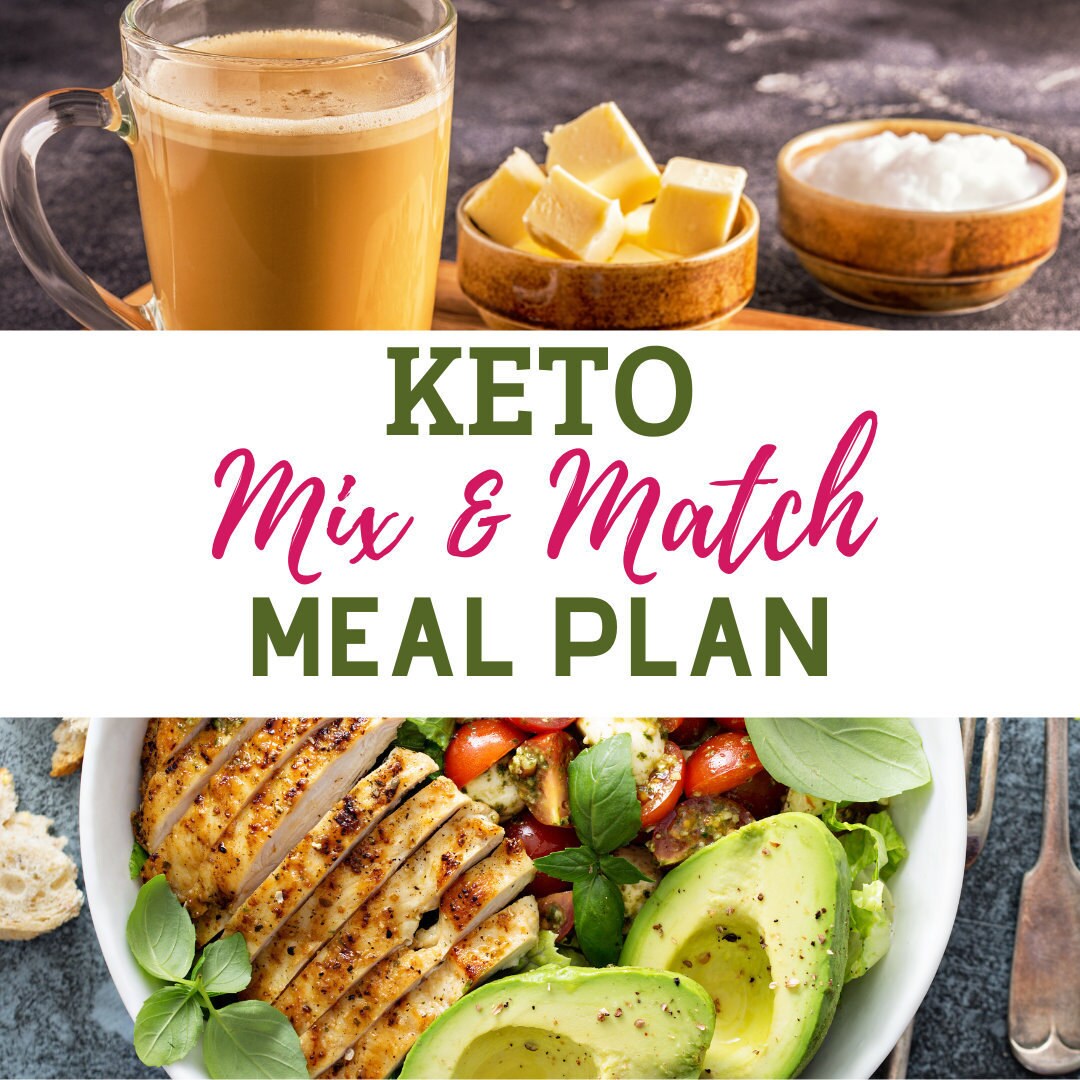 Keto Mix and Match Meal Plan - Etsy