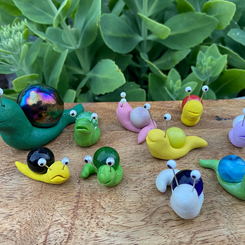 Polymer Clay Snail - Etsy