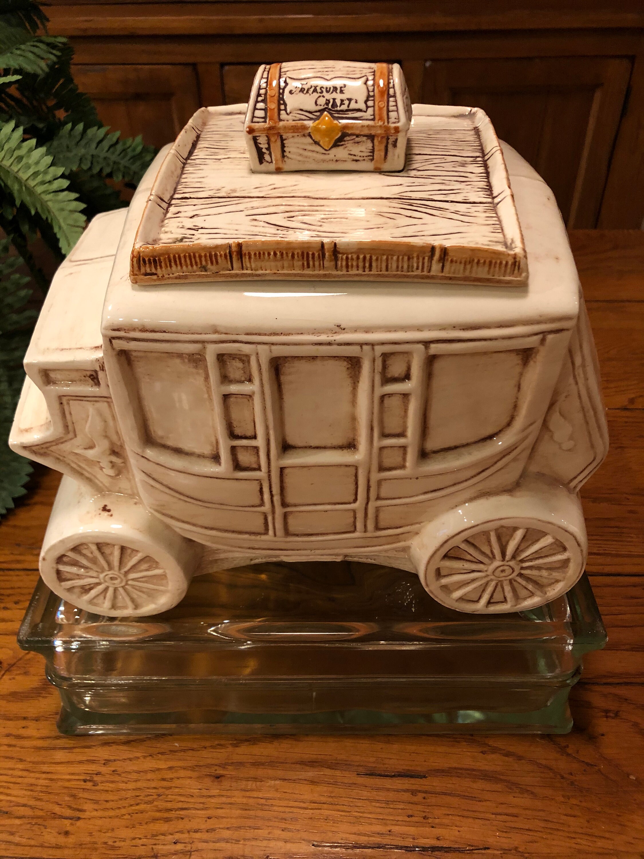 Treasure Craft Coach, Stage Coach Cookie Jar, Vintage Cookie Jar @1960 ...