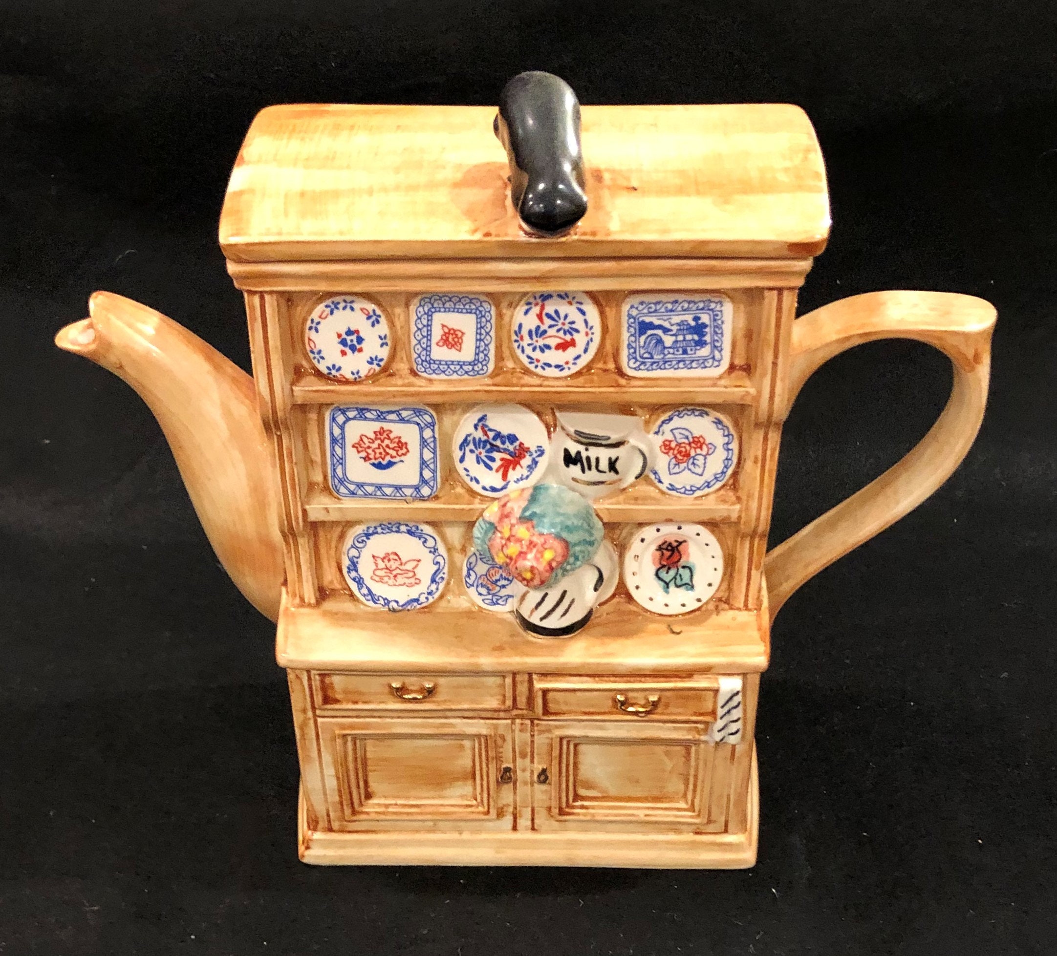 Vintage swineside Teapottery Side Cupboard Teapot Light Maple | Etsy