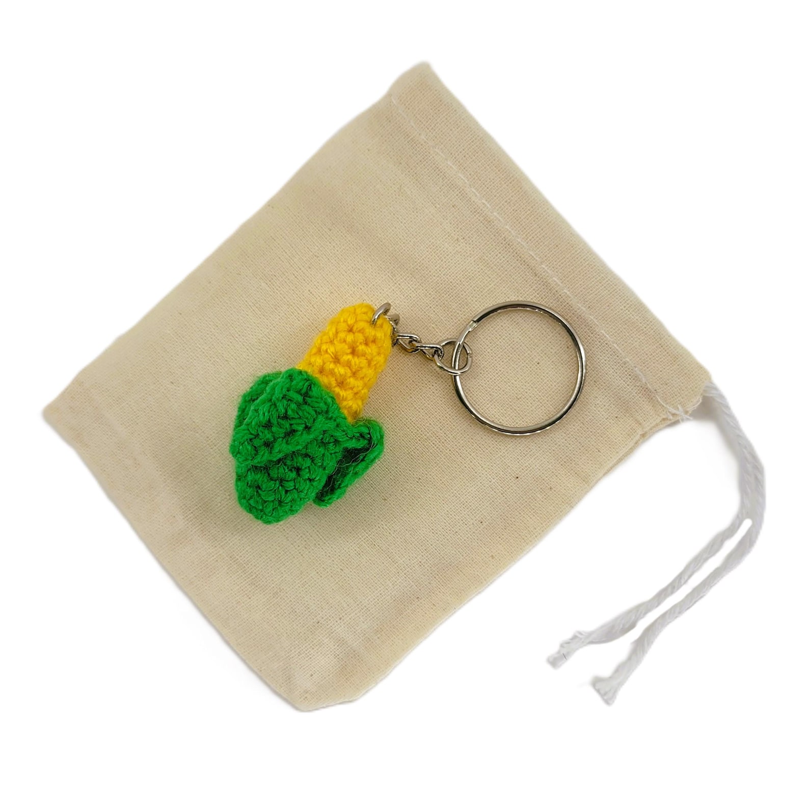 Crochet Mini Corn Keychain - Etsy