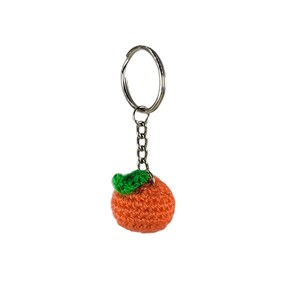 Crochet Mini Orange Keychain - Etsy Canada