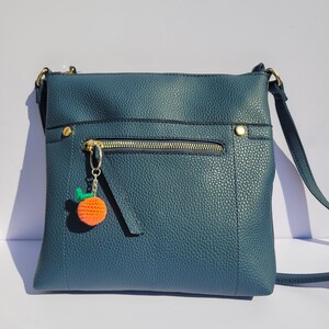 Crochet Mini Orange Keychain - Etsy Canada