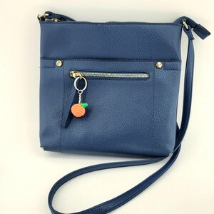 Crochet Mini Orange Keychain - Etsy