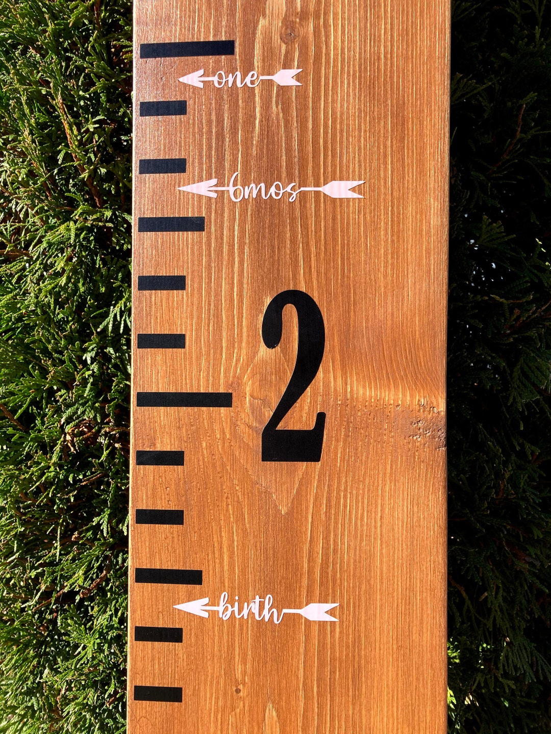 Height Arrow Marker for Growth Chart, Vinyl Arrow Decal, Height Marker ...