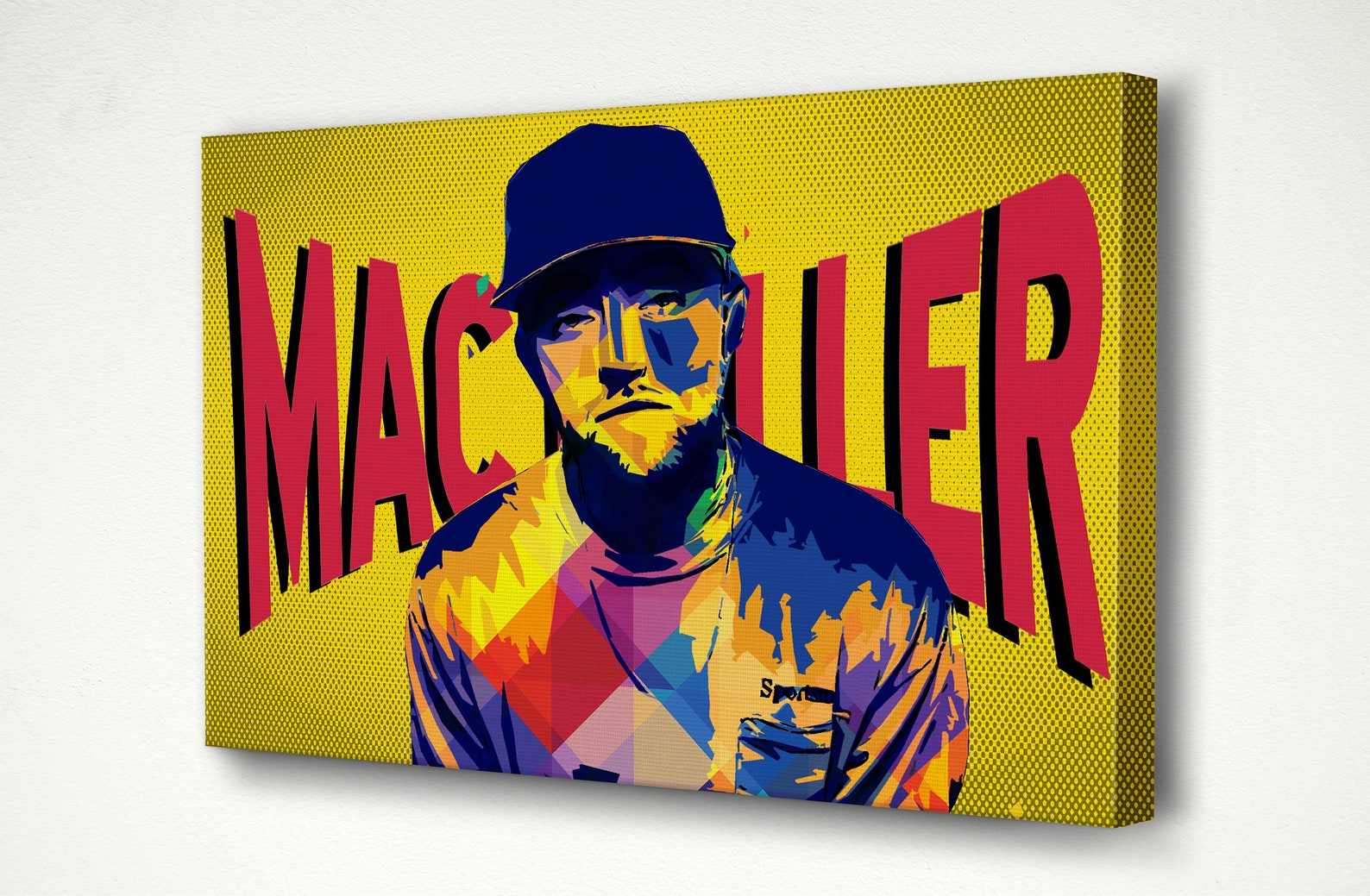 Mac Miller Art Canvas Mac Miller Pop Art Canvas | Etsy