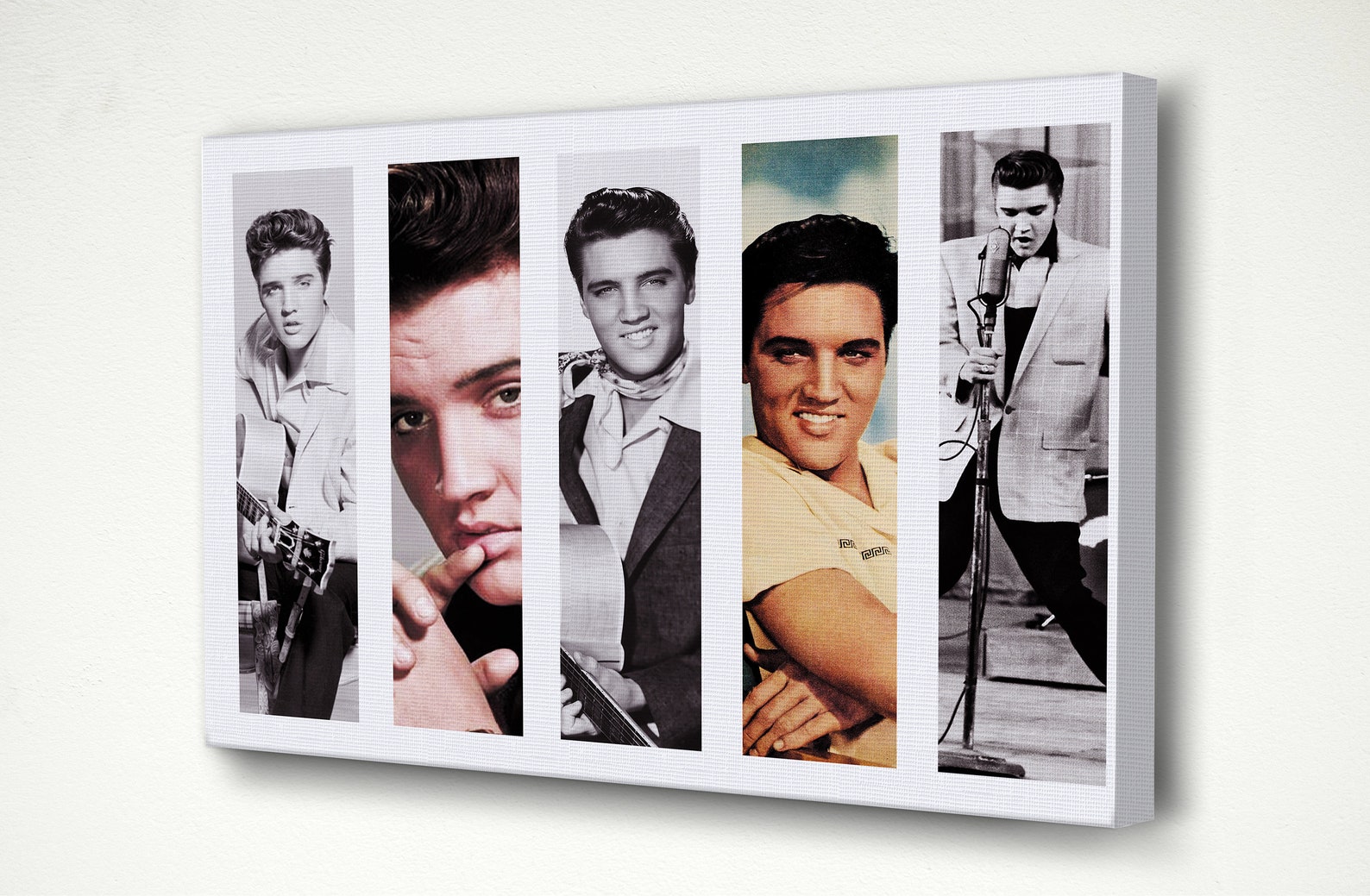 Imágenes de Elvis Presley Collage Art Canvas Poster /Gift/Wall | Etsy