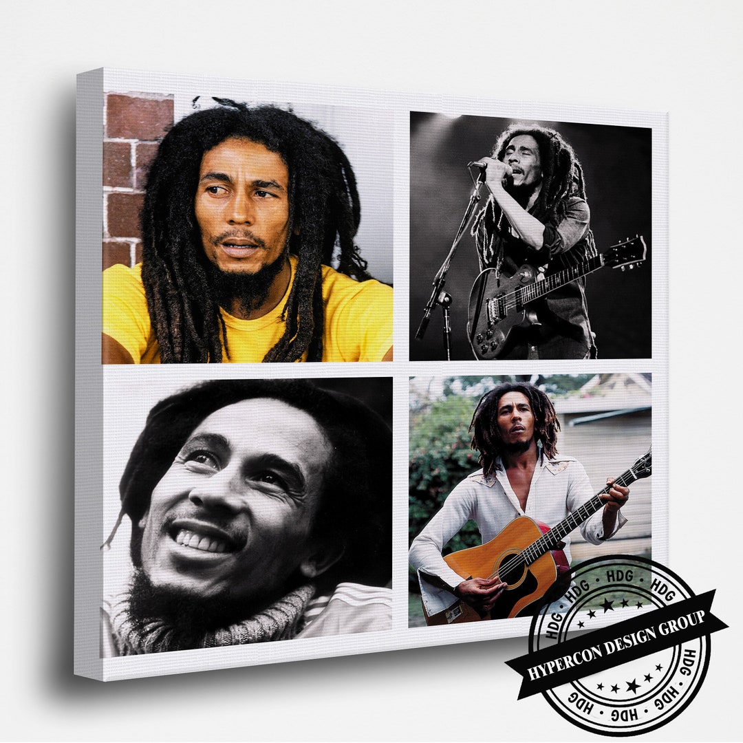 Bob Marley Collage Pictures Art Canvas Poster/gift/wall Art - Etsy