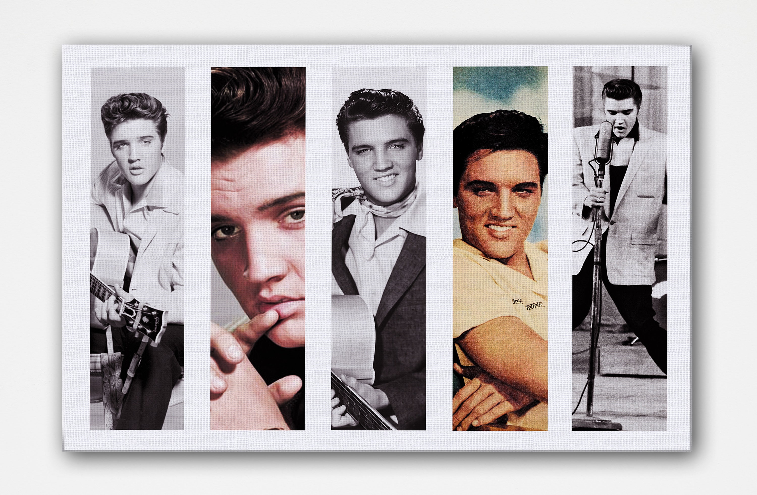 Imágenes de Elvis Presley Collage Art Canvas Poster /Gift/Wall | Etsy