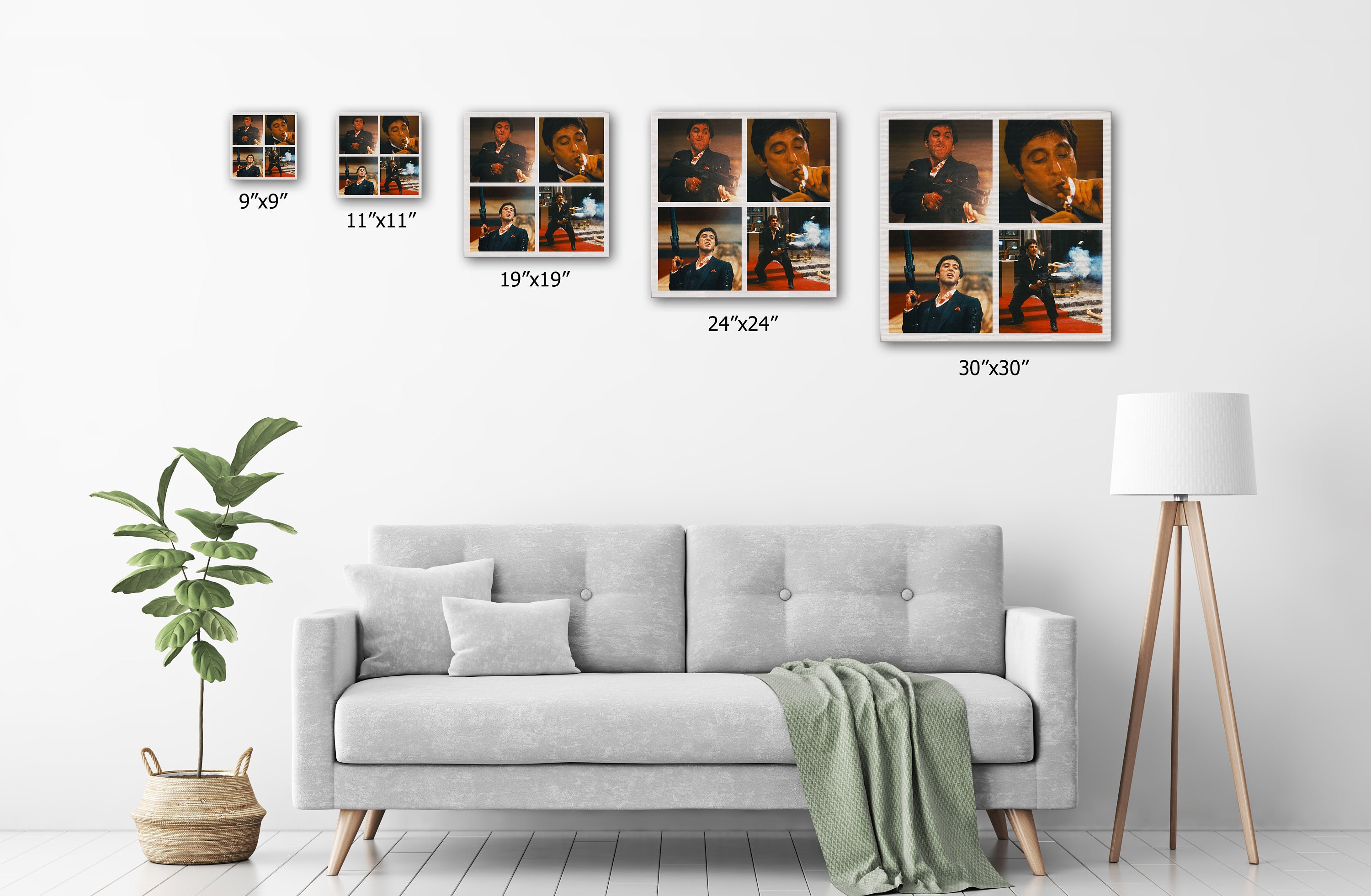 Scarface Movie Collage Art Canvas Poster/Gift/Wall Art | Etsy