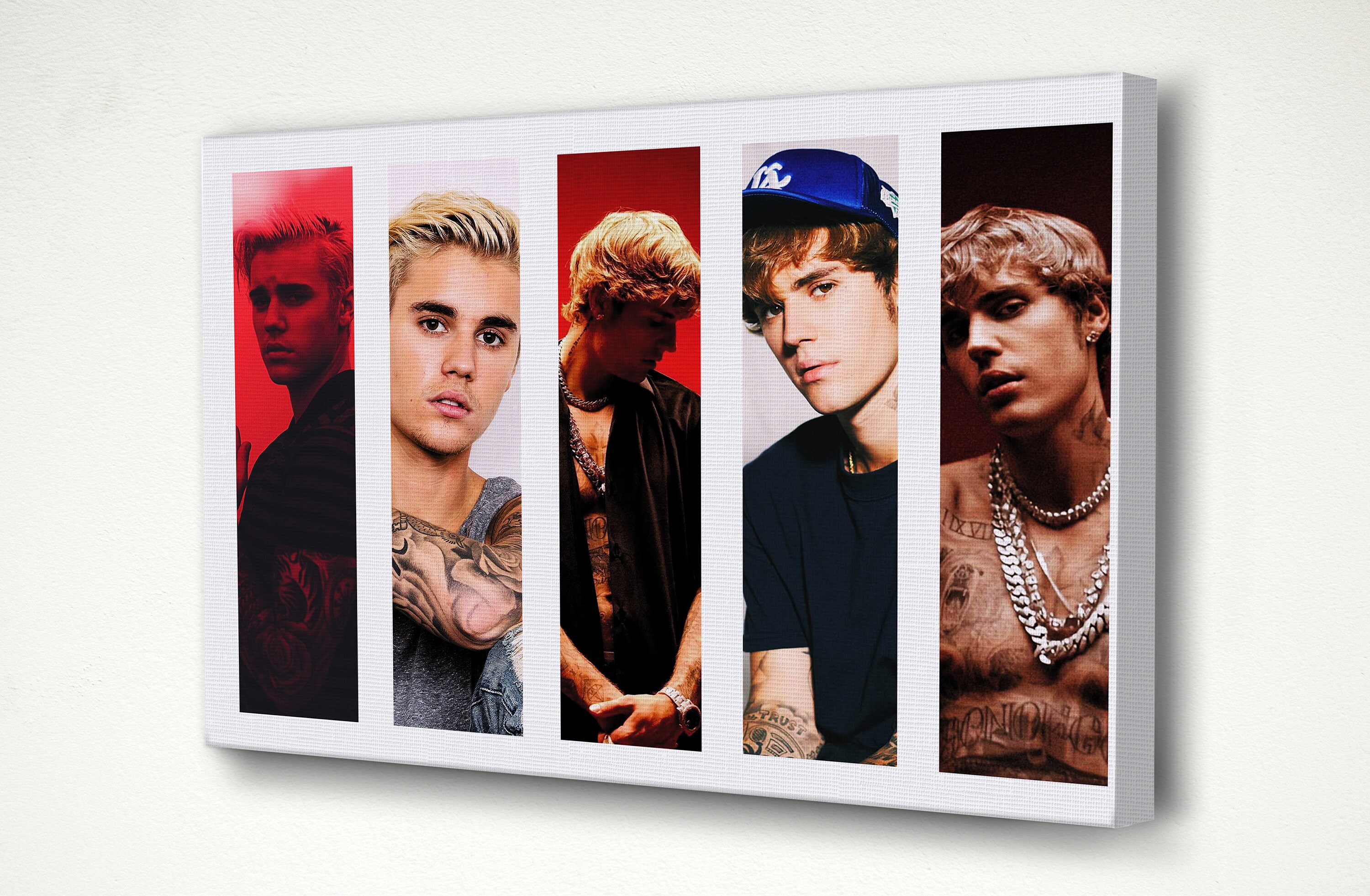 Justin Bieber Photo Collection Art Canvas Poster/gift/wall Art - Etsy UK
