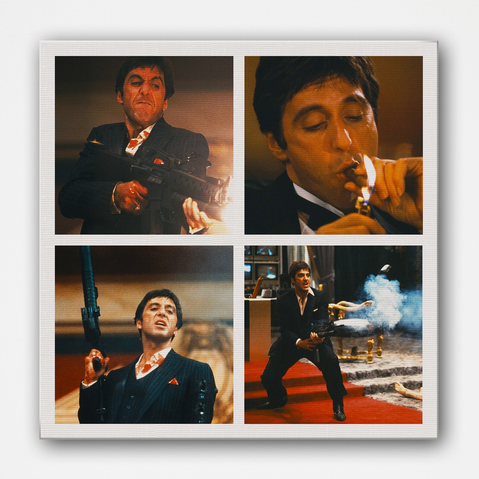 Scarface Movie Collage Art Canvas Poster/gift/wall Art - Etsy UK