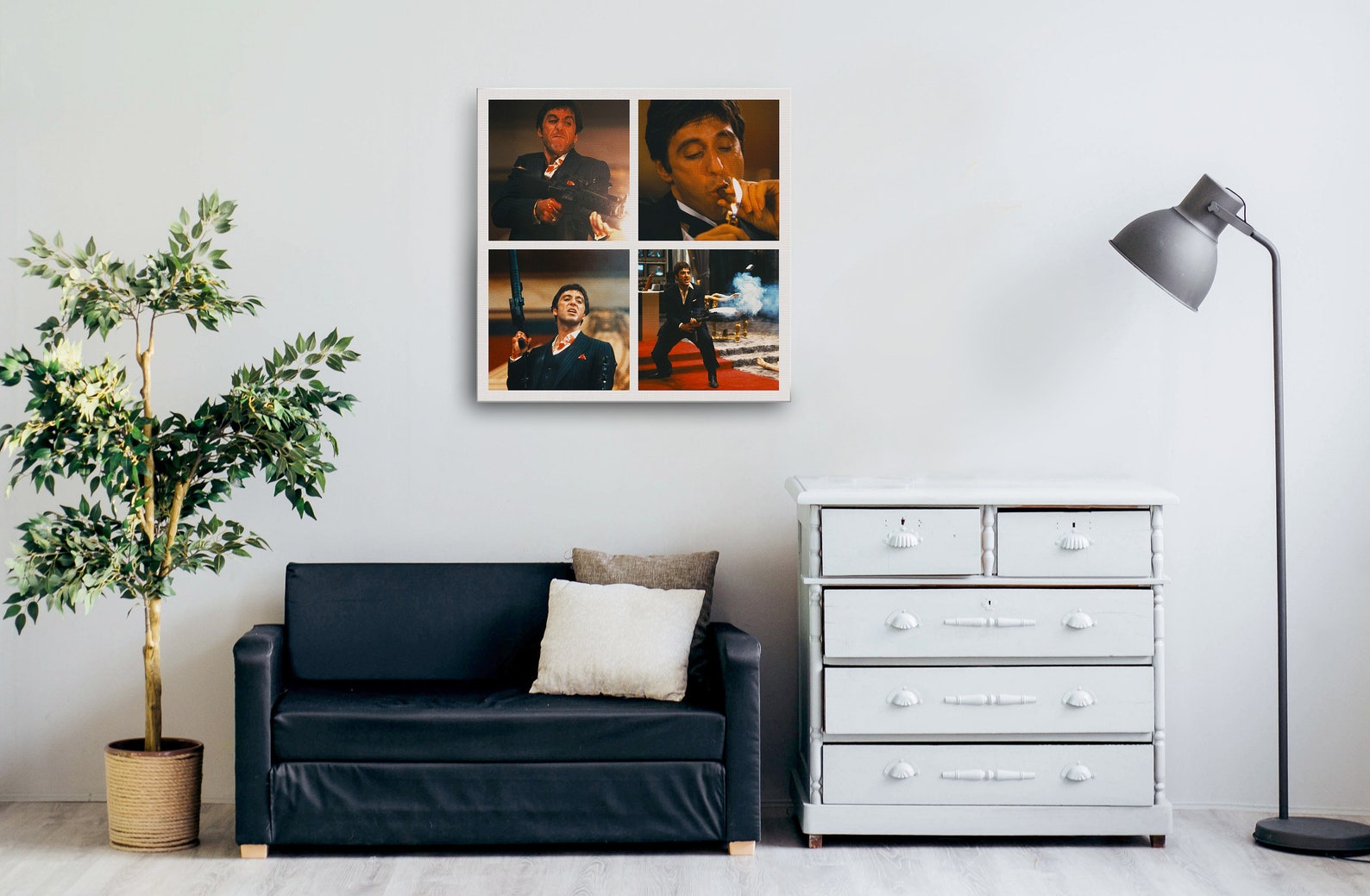 Scarface Movie Collage Art Canvas Poster/gift/wall Art - Etsy UK