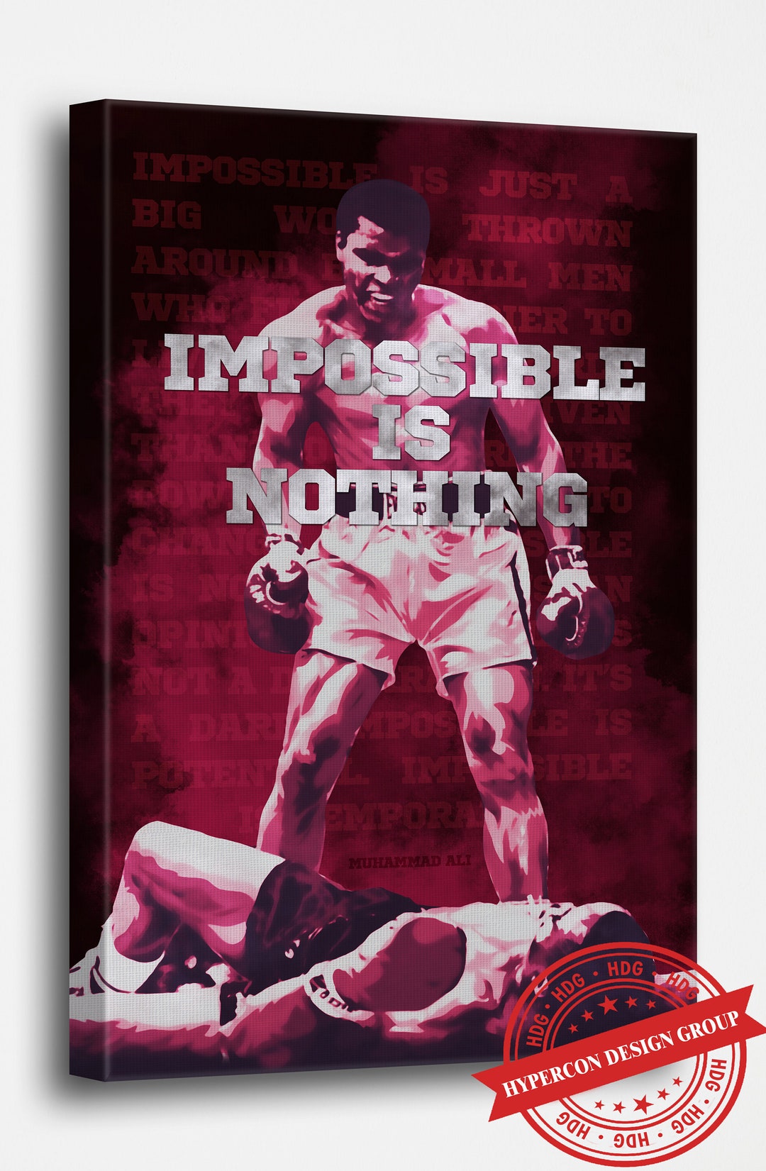 Muhammad Ali Art Canvas Muhammad Ali Ring Match - Etsy