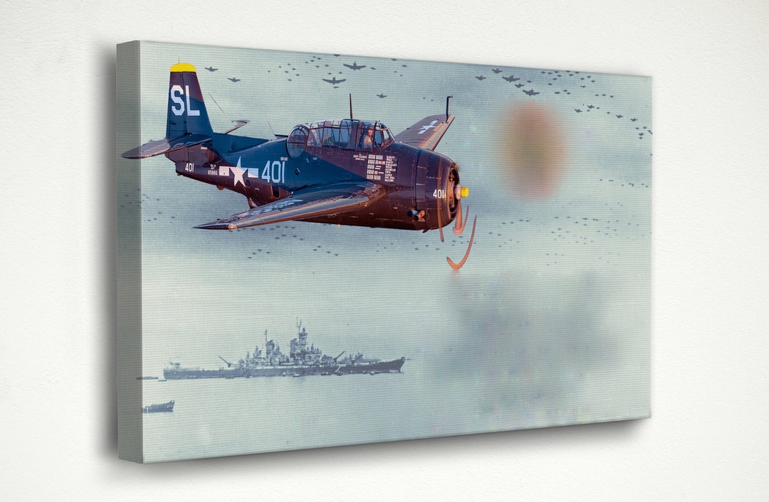 Historical World War II Art Canvas-war Planes and - Etsy