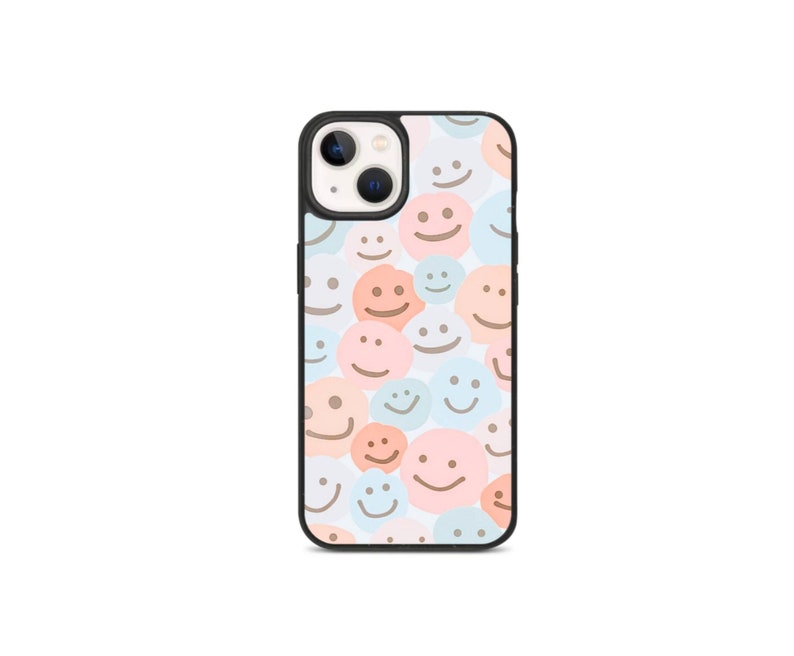 Cute Pastel Smiley Happy Face Protective iPhone 13 iPhone 12 Pro Max ...