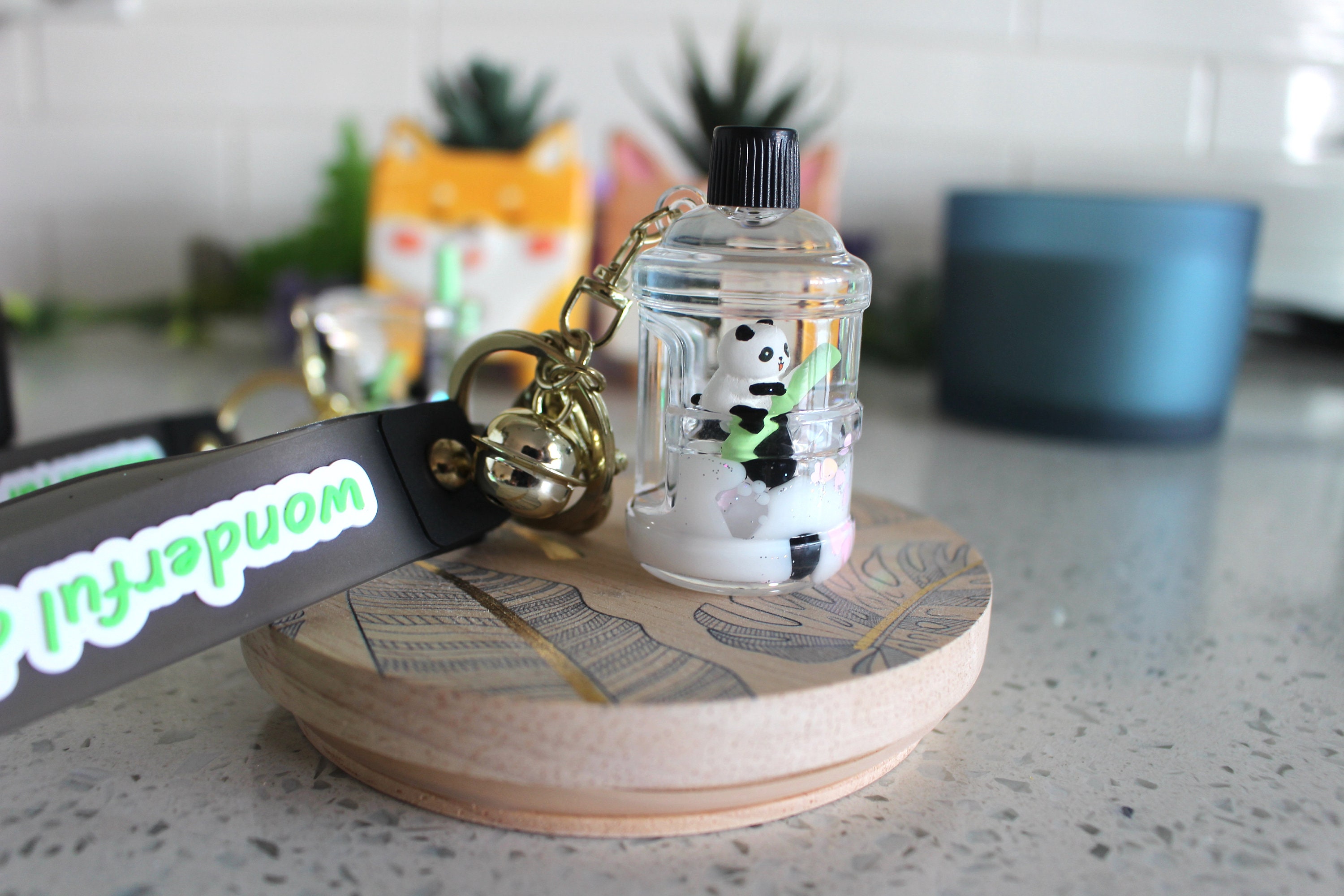 Kawaii Panda Boba Milk Tea, Bubble Tea Liquid Keychain, Cute Pearl Milk ...