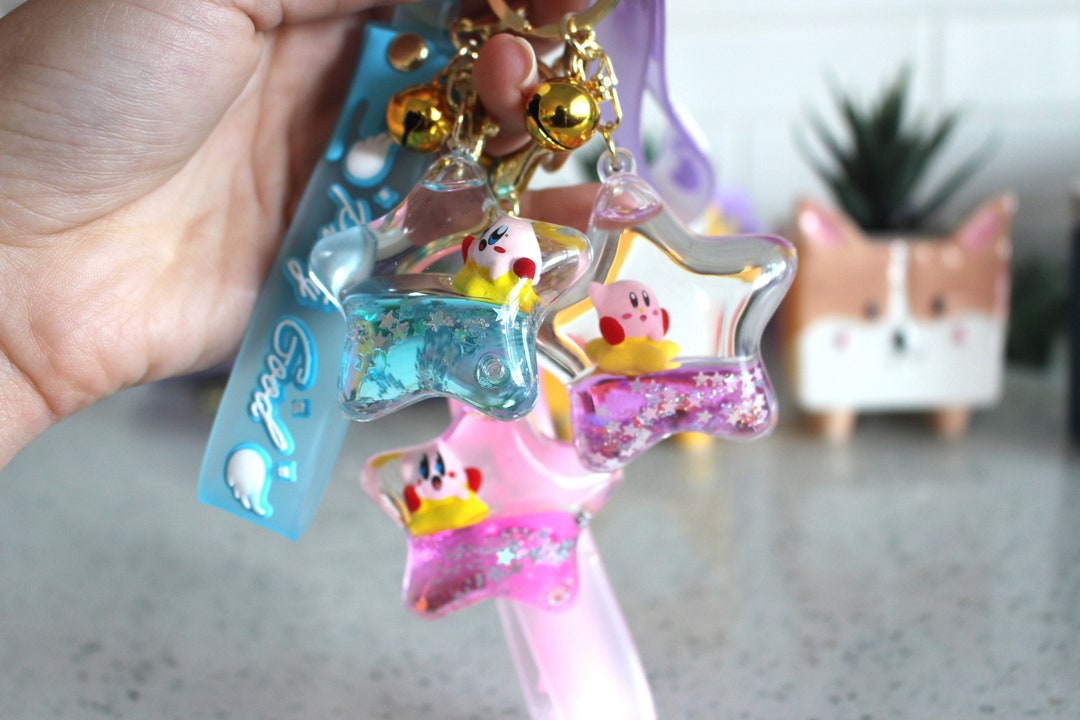 Kawaii Dream Star Quicksand Keychain ,bubble Tea Liquid Keychain, Cute ...