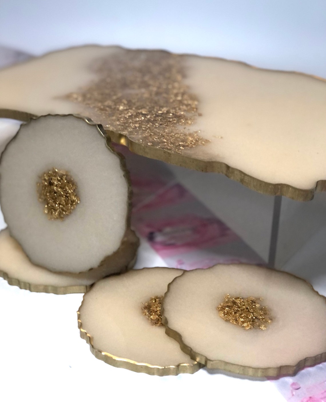 Champagne and Gold Tray can Be Personalized Perfect for Jewelry or ...