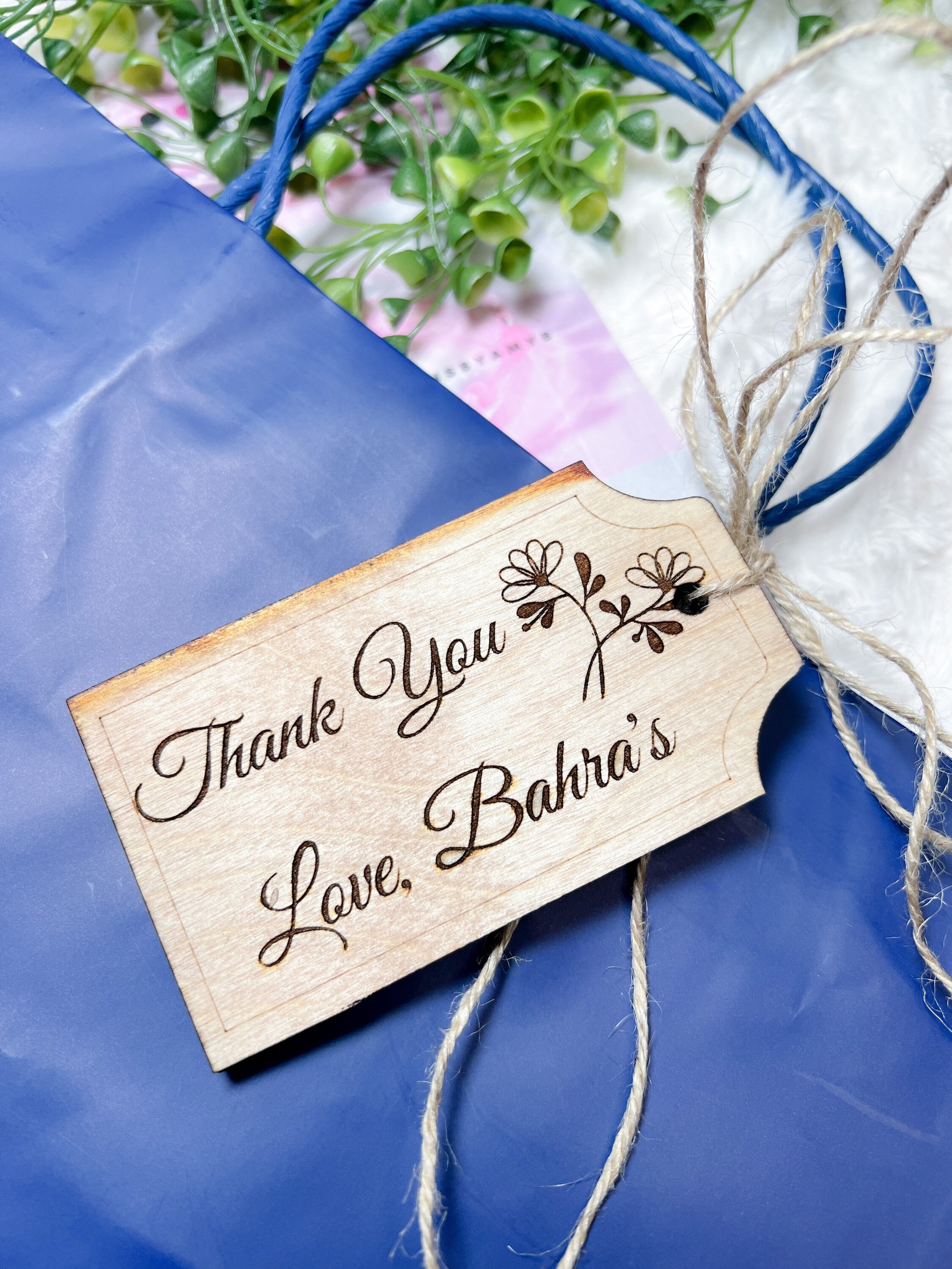 Personalized Gift Tags - Laser Cut and Engraved Wooden Gift Tag - Set ...