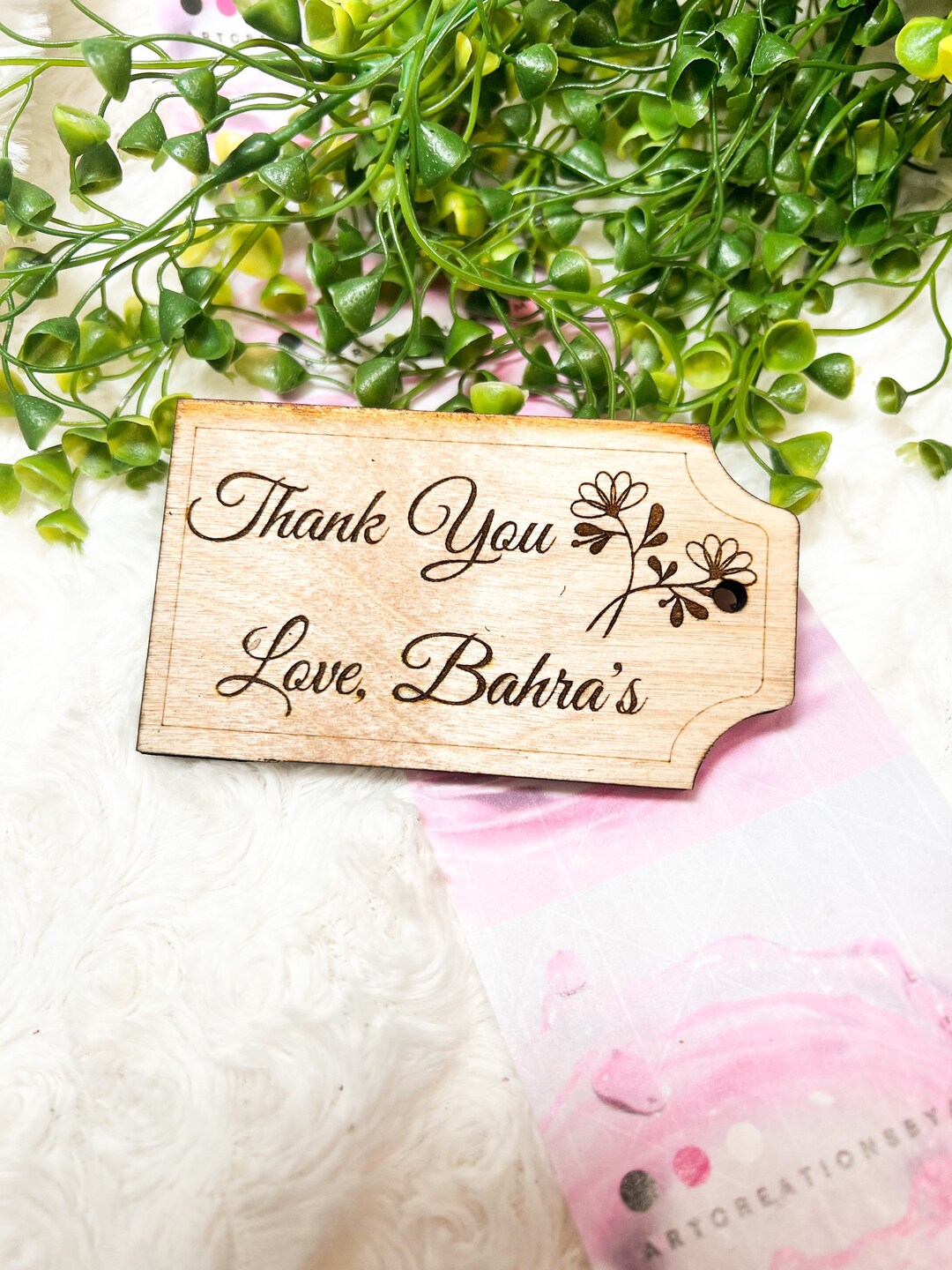 Personalized Gift Tags - Laser Cut and Engraved Wooden Gift Tag - Set ...