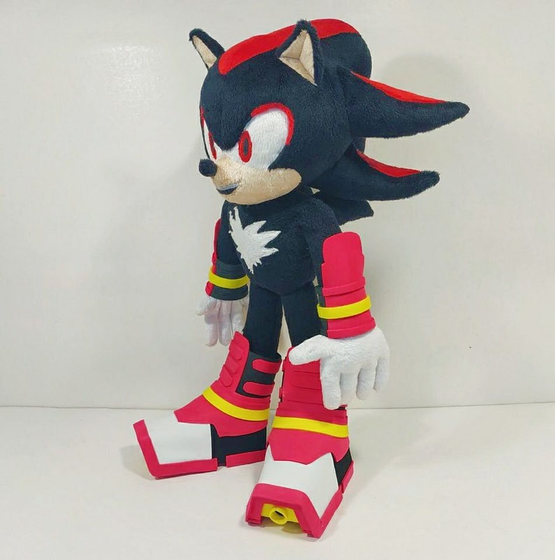 Custom plush inspired by Super Sonic Shadow the Hedgehog | Etsy