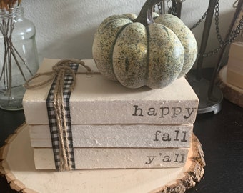 Farmhouse Books, Farmhouse Table Decor, Personalized Farmhouse Decor ...