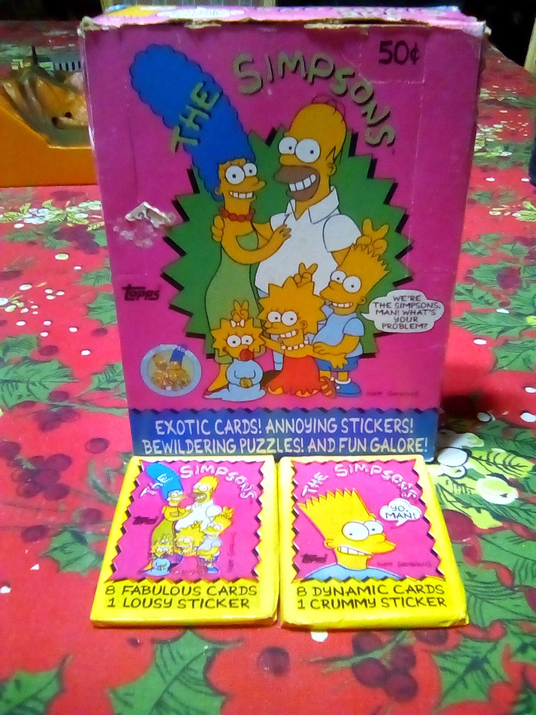 The Simpsons 1990 Topps Trading Cards TWO Wax Packs NEW - Etsy