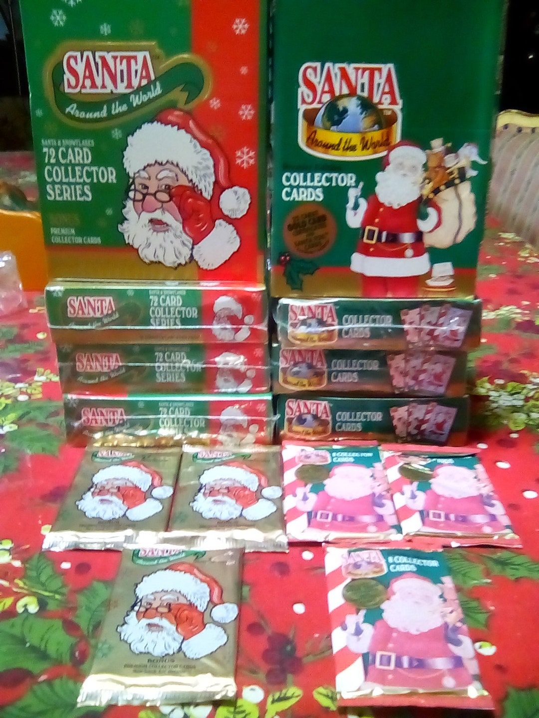Christmas Santa Trading Card Lot OF 6 Wax Packs NEW - Etsy