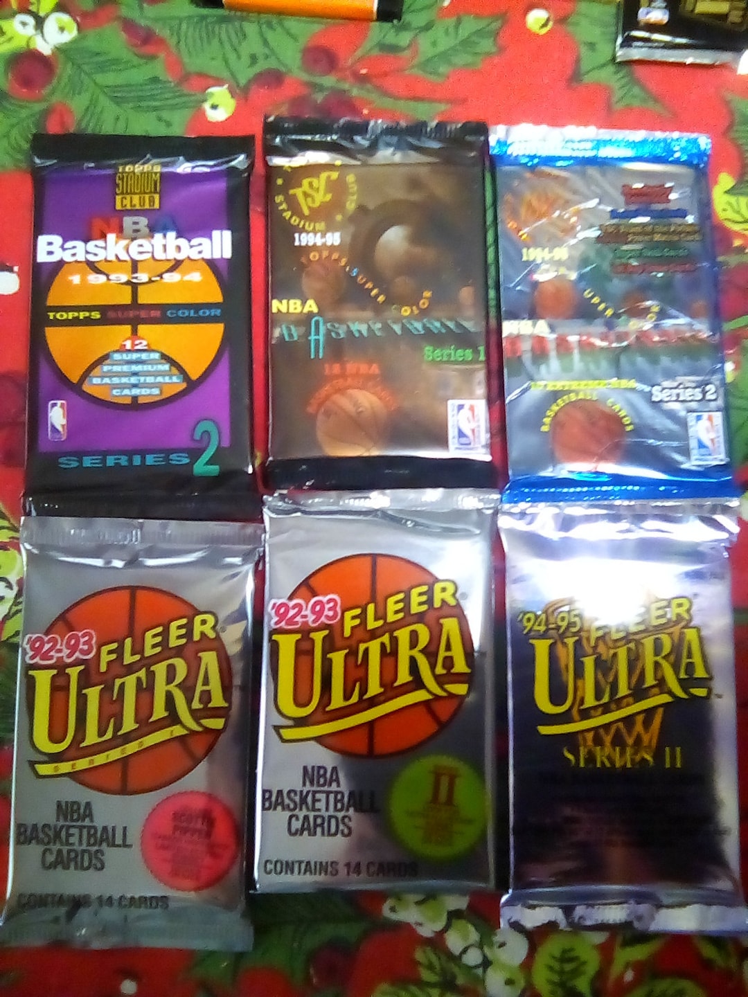 Fleer Ultra and Stadium Club NBA Basketball Cards Bulk Lot of 6 Wax ...